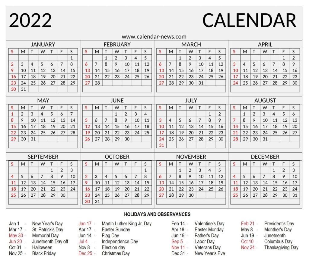 2022 Free Printable Yearly Calendar Crownflourmills Com Bank2home 2022 Free Printable Yearly Calendar Crownflourmills Com Bank2home